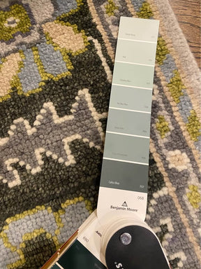 Belleville Green Modern Oushak – DFW Textile Sourcing