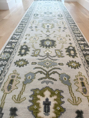 Belleville Green Modern Oushak – DFW Textile Sourcing