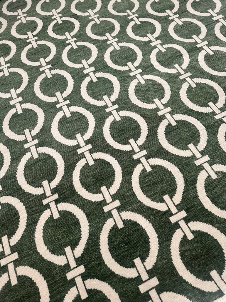 Majorca Green Modern Oushak – DFW Textile Sourcing