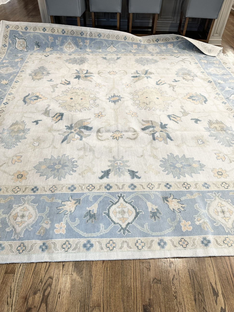 Georgetown Blue Modern Oushak – DFW Textile Sourcing