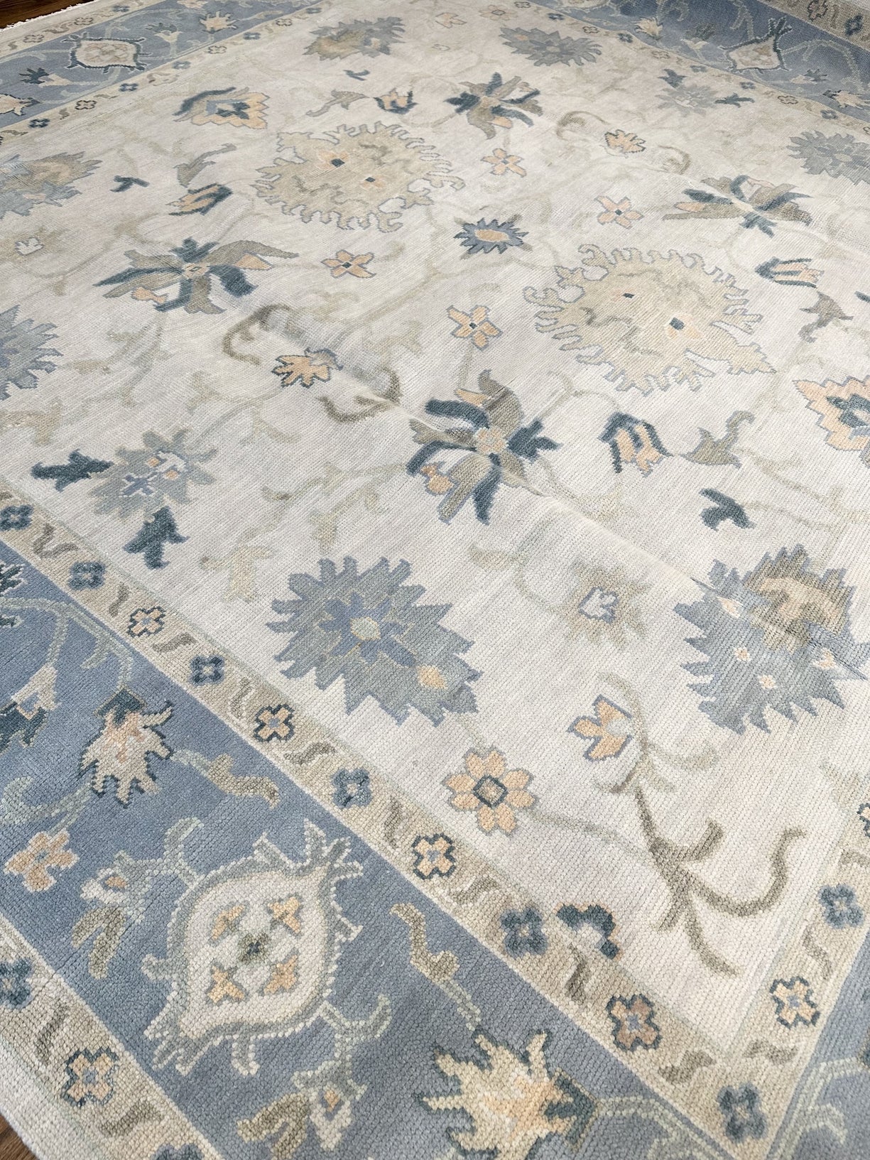 Georgetown Blue Modern Oushak – DFW Textile Sourcing