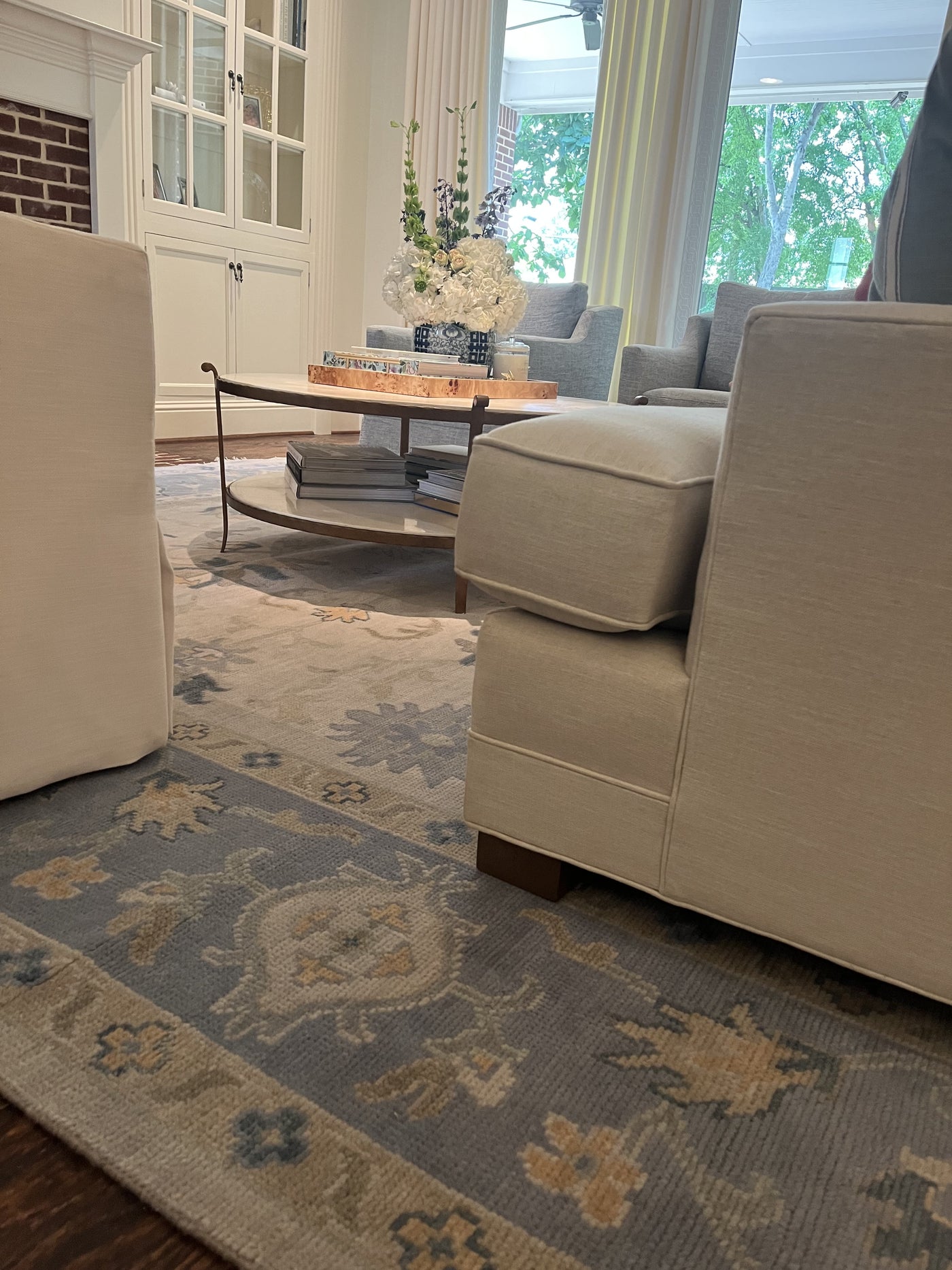 Georgetown Blue Modern Oushak – DFW Textile Sourcing