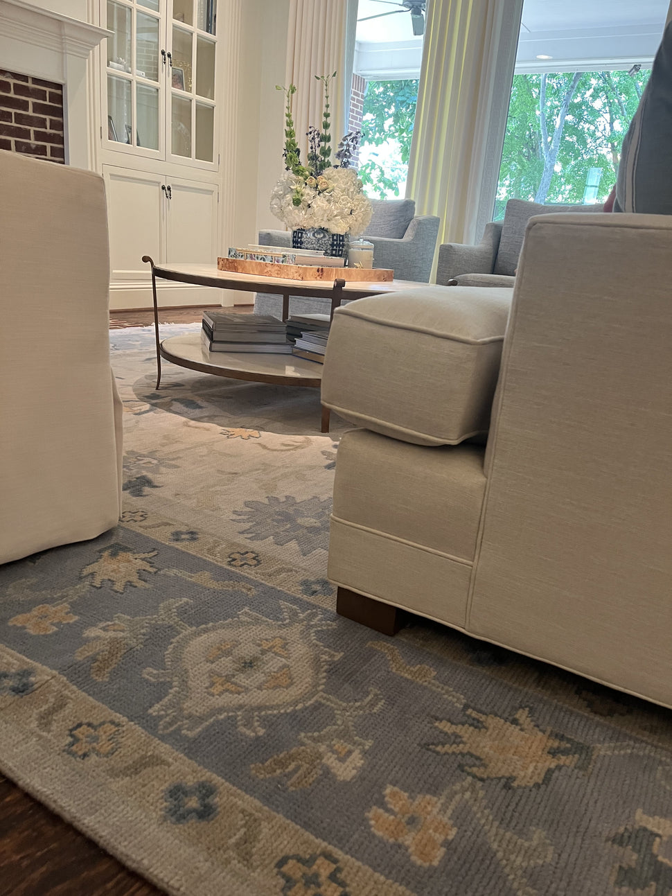 Georgetown Blue Modern Oushak – DFW Textile Sourcing