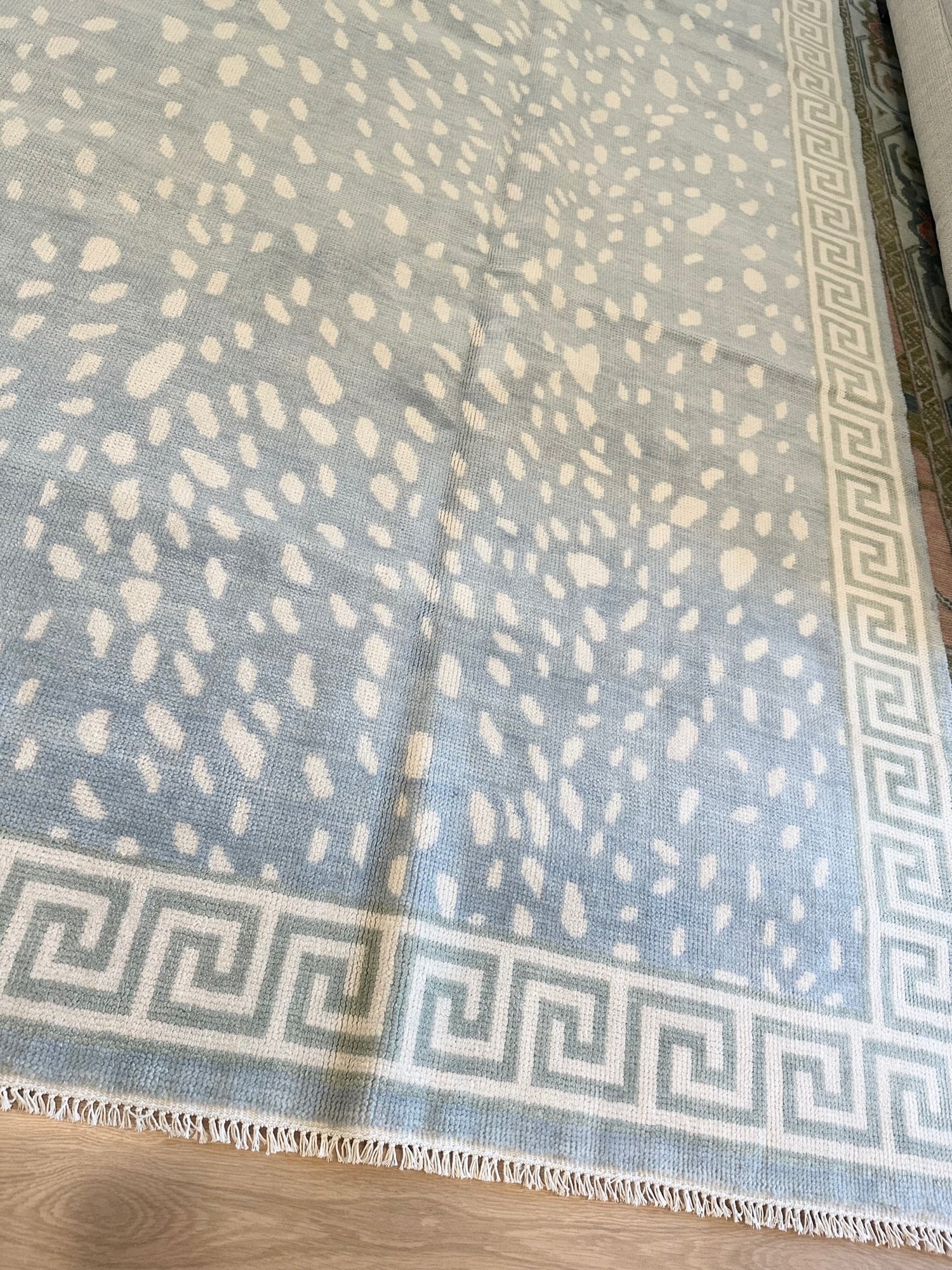 Alexandria Blue Hand-Knotted Wool Rug – DFW Textile Sourcing